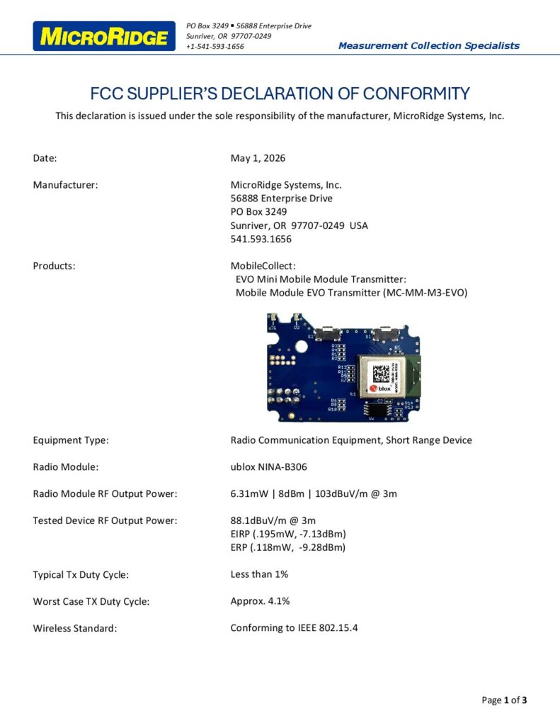 MobileCollect Mini Mobile Module EVO | Wireless Gage Transmitter ...